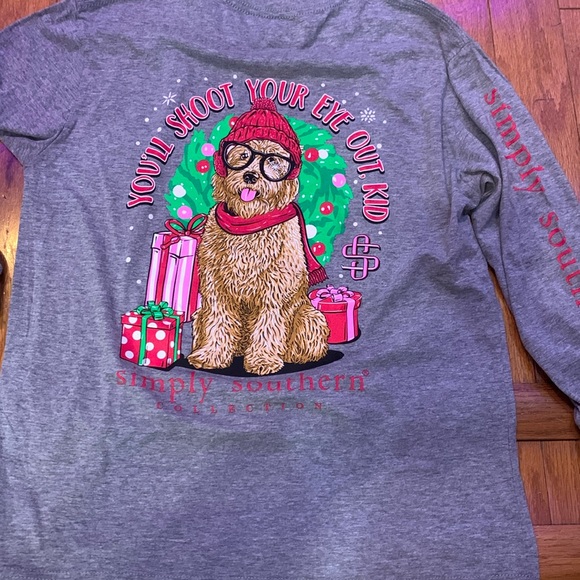Simply Southern | Shirts & Tops | Simply Southern Youth Christmas Long ...